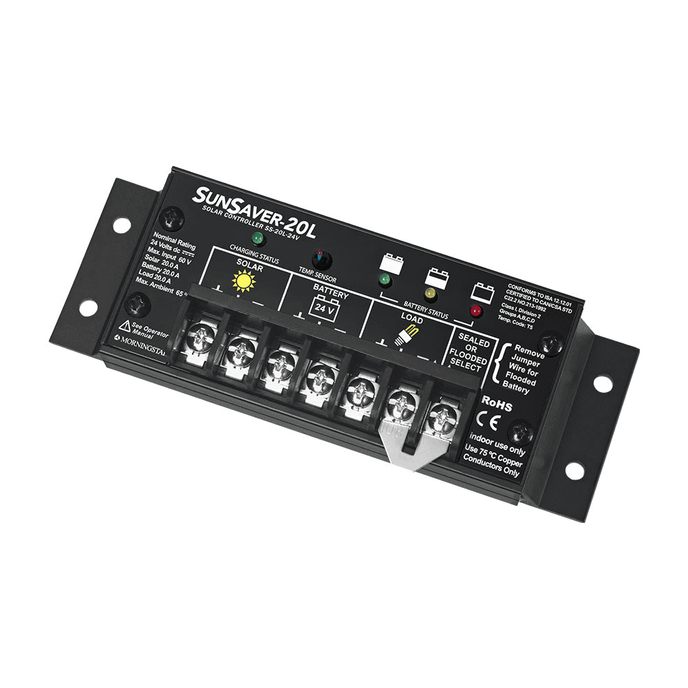 Morningstar SunSaver 20A 24V PWM Charge Controller - Kizuna
