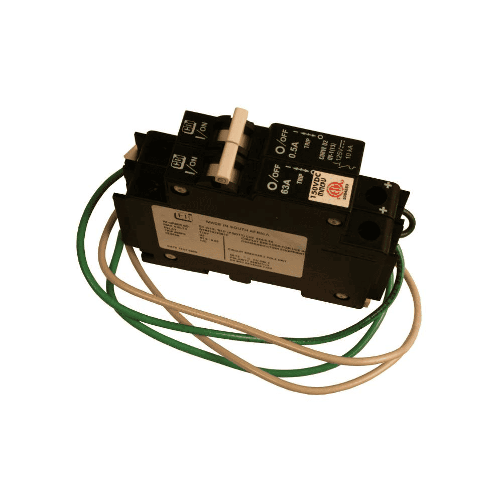 MidNite Solar 63A 150V DC Din Rail Ground Fault Protection Breaker - Kizuna