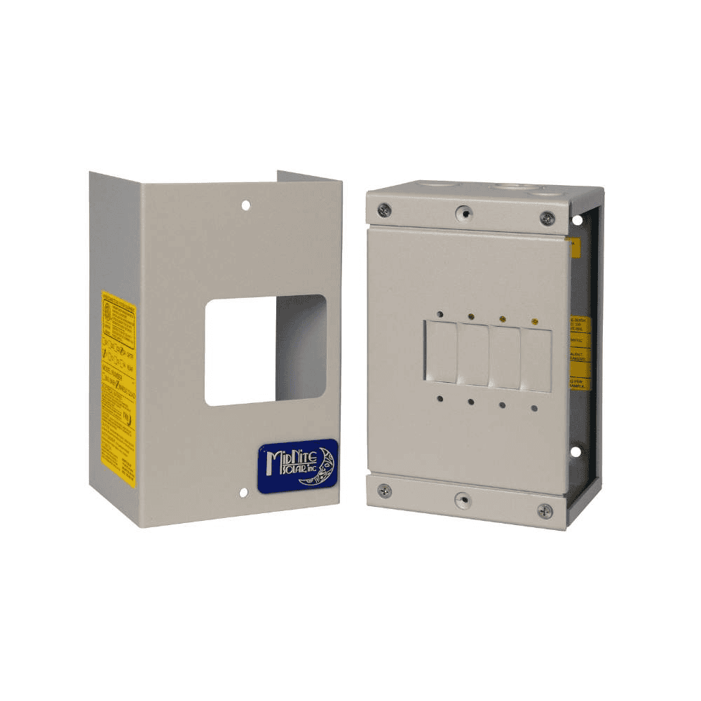MidNite Solar Enclosure for 1-4 Panel Mount Breakers - Kizuna