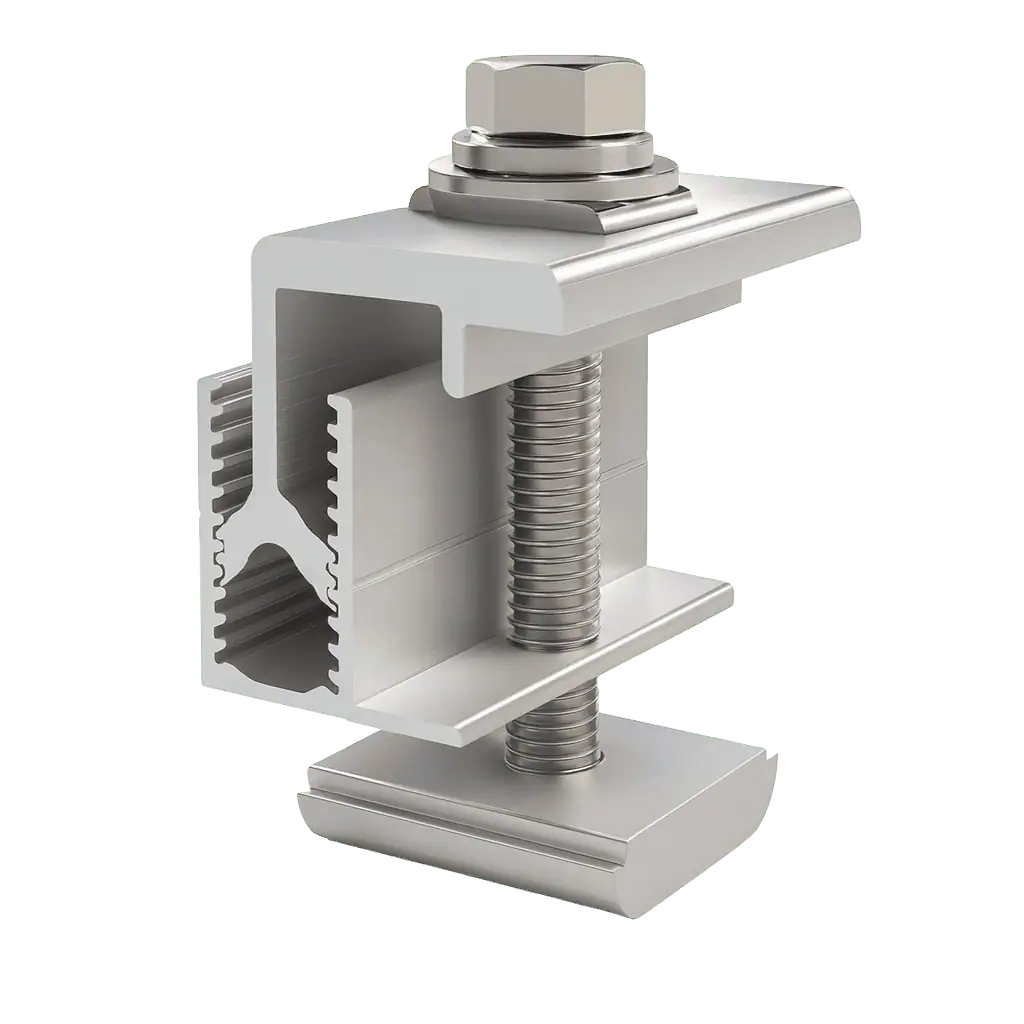 Kinetic Solar End Clamp Adjustable for 30-46mm Frames - Kizuna